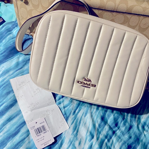 Coach | Bags | Coach Cream Puffy Crossbody | Poshmark